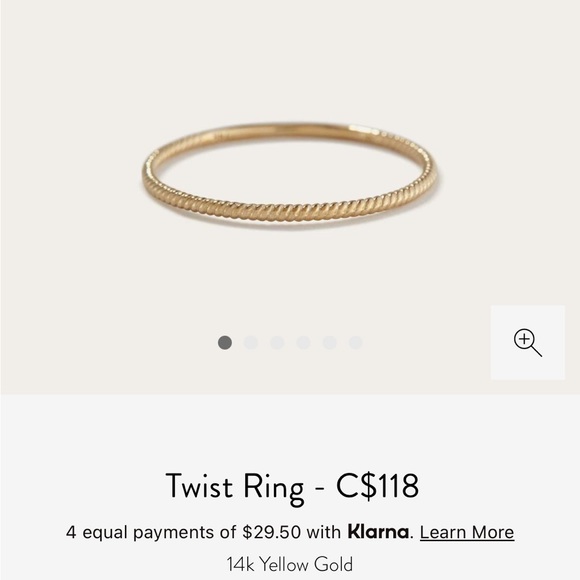 Mejuri | Jewelry | Mejuri 8k Gold Stacker Ring | Poshmark